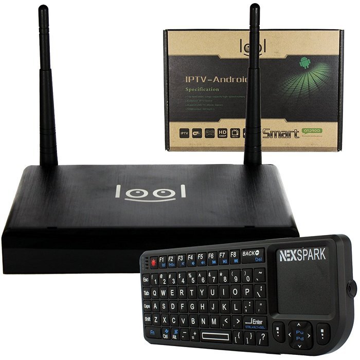 Loolbox Arabic IPTV Box + NEXspark Mira Ultra Mini Wireless Keyboard ...