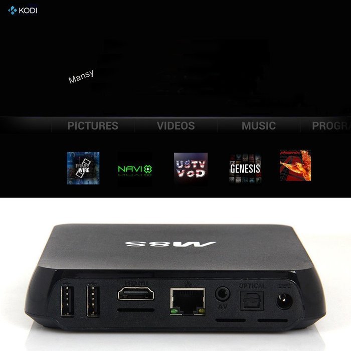 Mansy M8S Quad Core Android 4.4 Smart TV Box KODI XBMC (KODI) Full ...