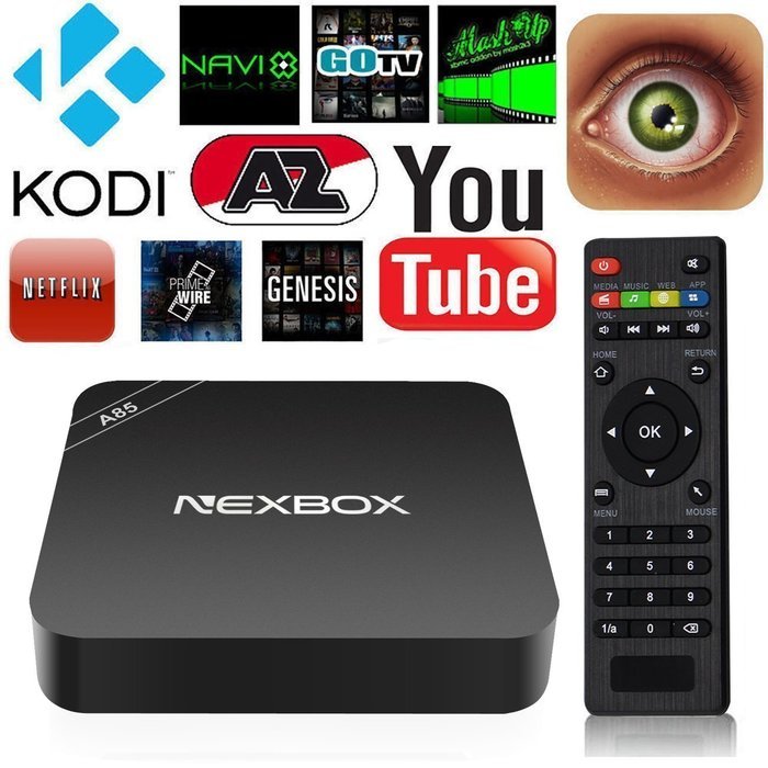 NEXBOX A85 Android TV Box Quad-Core S805 1G/8G WiFi 1080P Smart Set TV ...