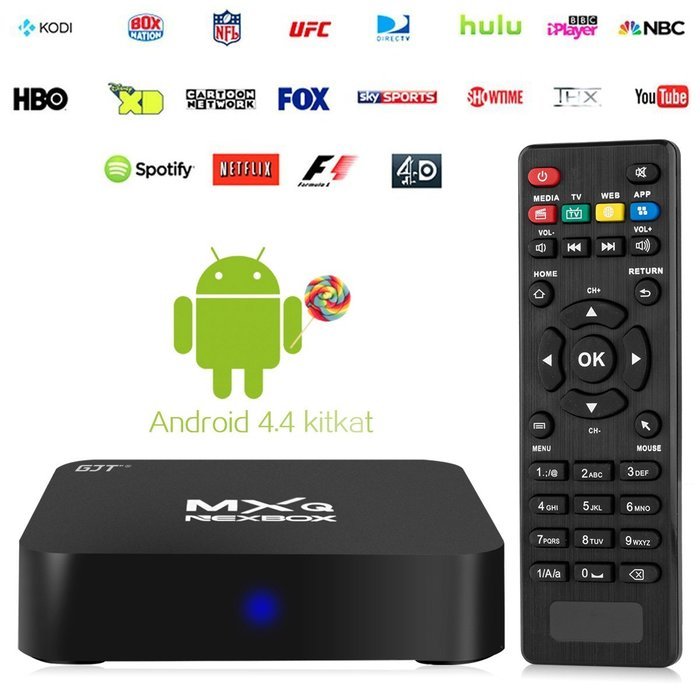 GJTMXIII Android 4.4.2 Smart TV Box Media Player Ultra HD 4K Amlogic ...