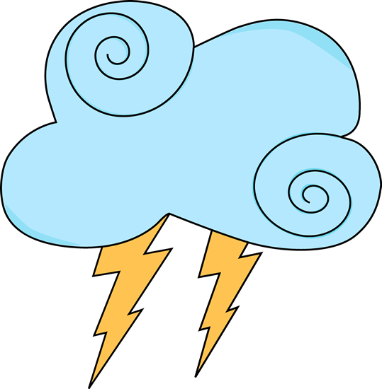 Cloud With Lightning Clip Art free image download