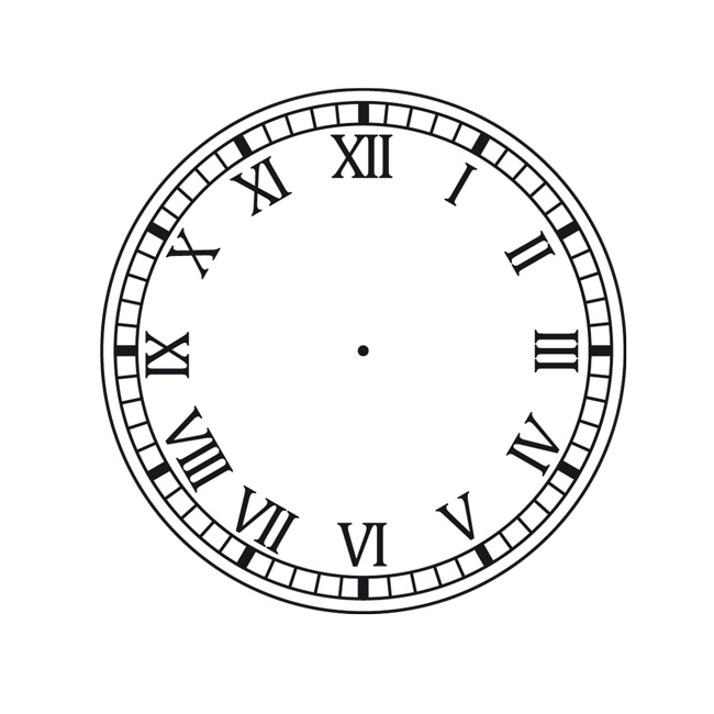 Roman Numeral Clock Face Printable Free Image Download