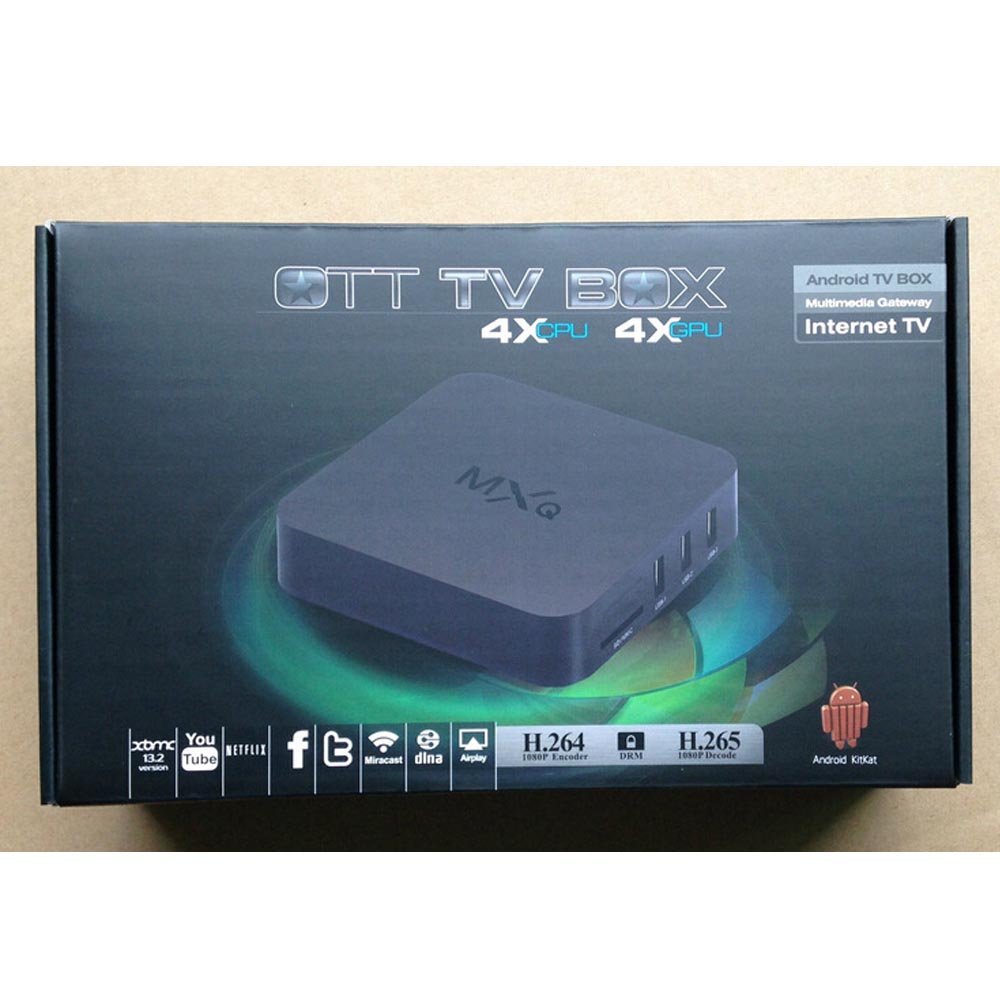 MQX Android 4.4 TV Box Amlogic S805 Quad Core 1GB 8GB Kodi 15.2 3D Wifi ...
