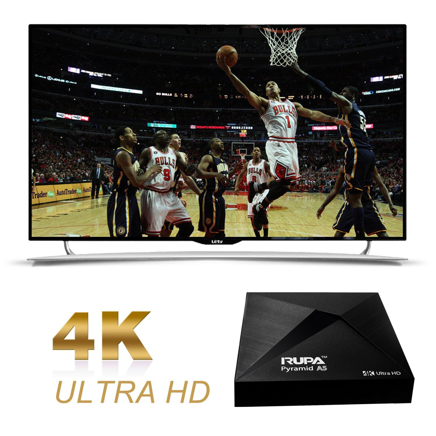 RUPA A5 Android TV Box Amlogic S905 Quad Core 1G/8G HD 4K Original TV ...