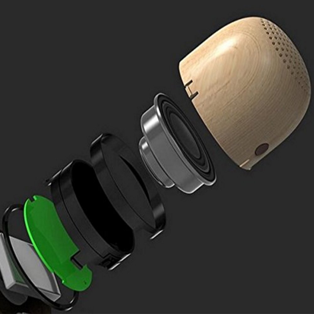 Portable Mini Bluetooth Speaker Wireless Portable Music Player Natural ...