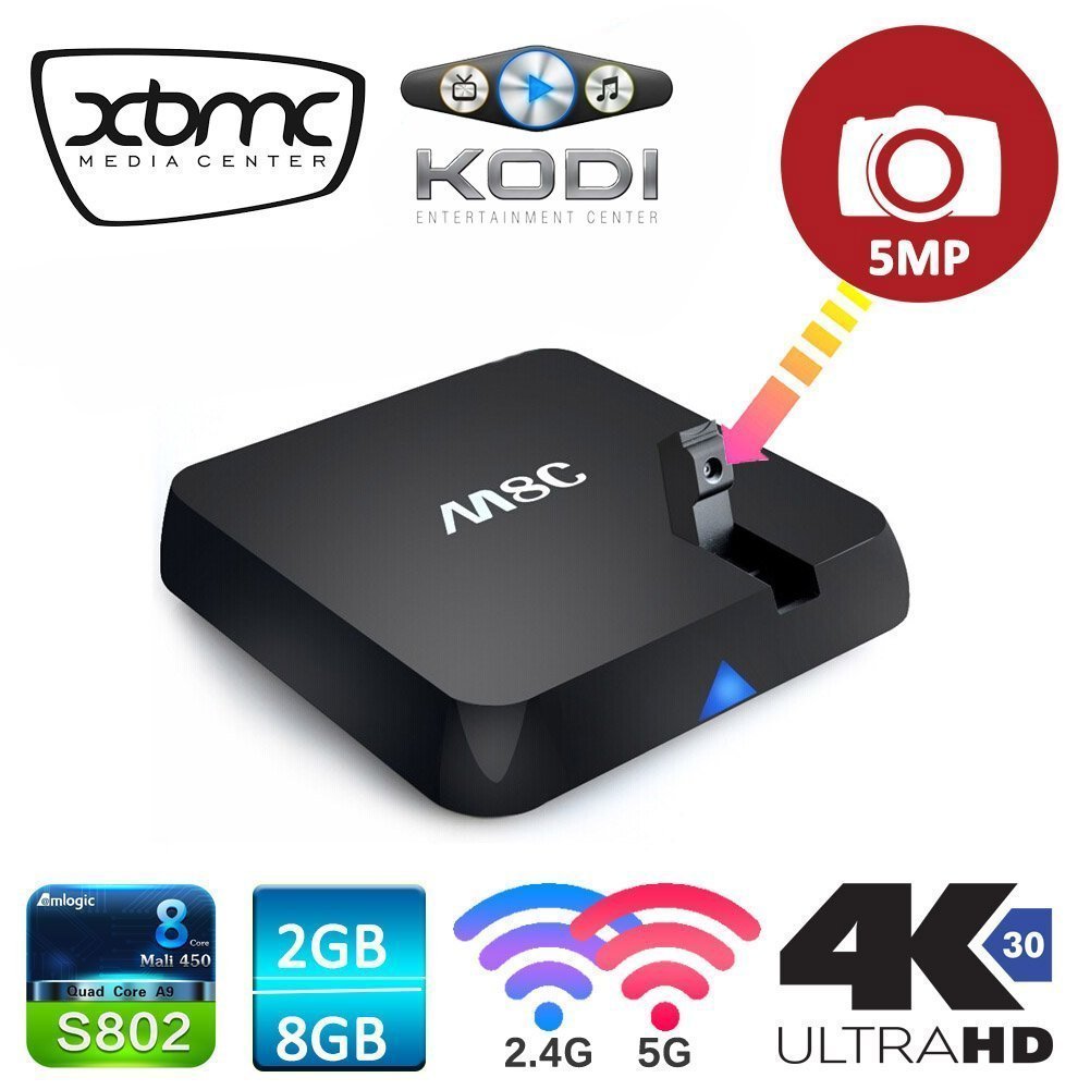 Glolink M8C Android 4.4 Smart TV Box Media Streaming Player Set Top Box ...