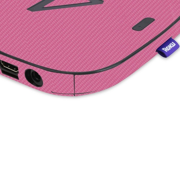 Skinomi TechSkin - Roku 4 Pink Carbon Fiber Full Body Skin / Front ...
