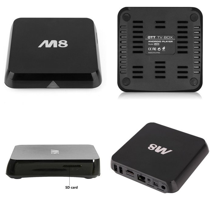 REDGO 2G/8G M8 Quad Core Android (Kit Kat 4.4) TV Box Streaming Media ...