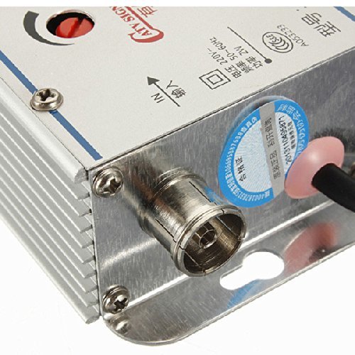 ANDROSET 2 Way TV VCR Signal Booster Cable Antenna Broadband AMP ...