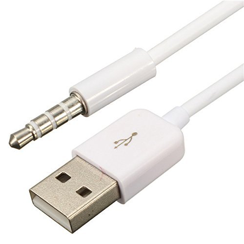 BephaMart 3.5mm AUX Audio Plug Jack to USB 2.0 Male Charge Cable ...