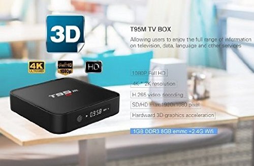 T95M android tv box Kodi Pre installed Amlogic S905 Quad-core cortex ...
