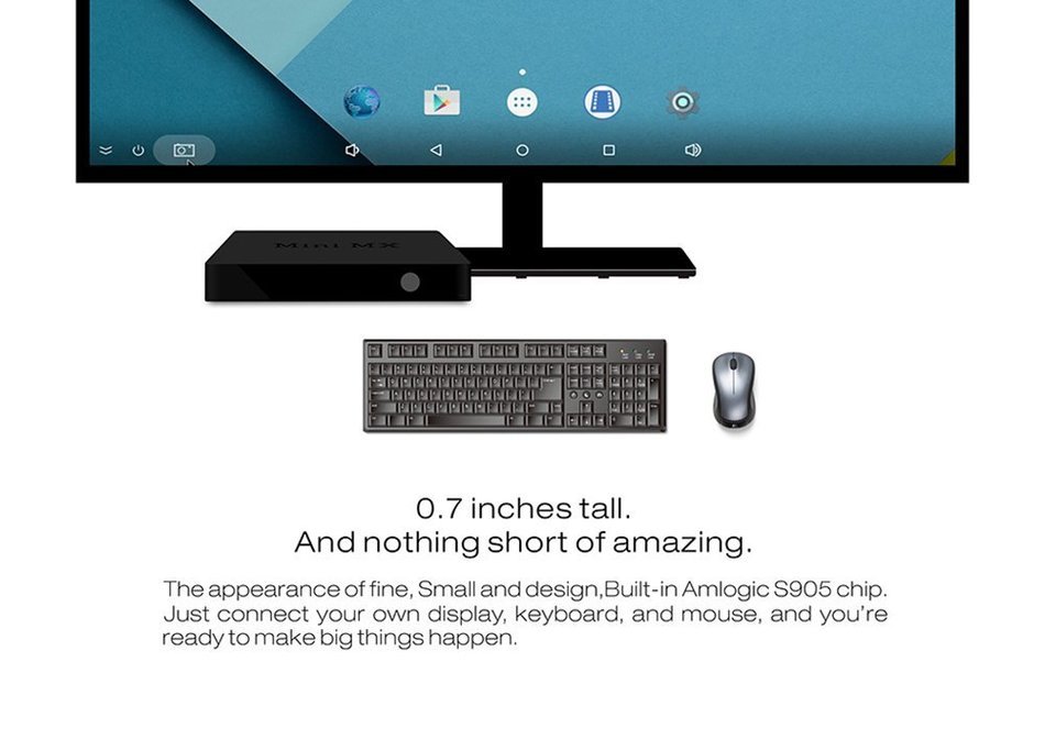 Toox Mini Mx Amlogic S905 Android 5.1 Tv BOX 1gb/8gb Gigabit LAN Wifi ...