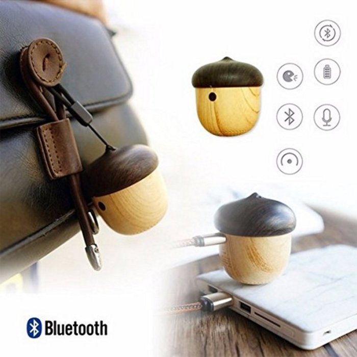 Portable Mini Bluetooth Speaker Wireless Portable Music Player Natural ...