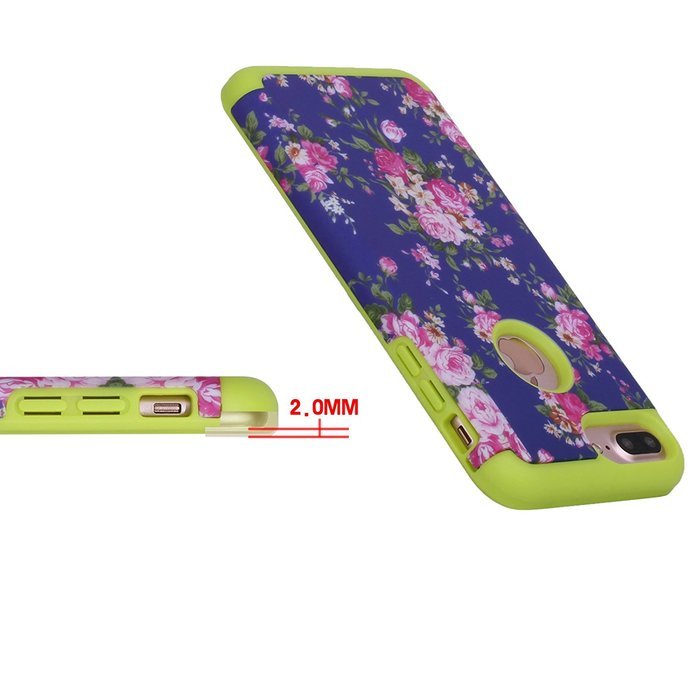 IPhone 7 Plus Cover Case,SAVYOU Orchid Design Dual Layer Case With ...