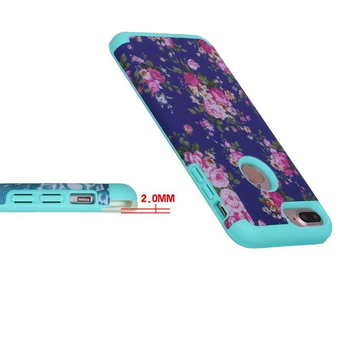 IPhone 7 Plus Cover Case,SAVYOU Orchid Design Dual Layer Case With ...