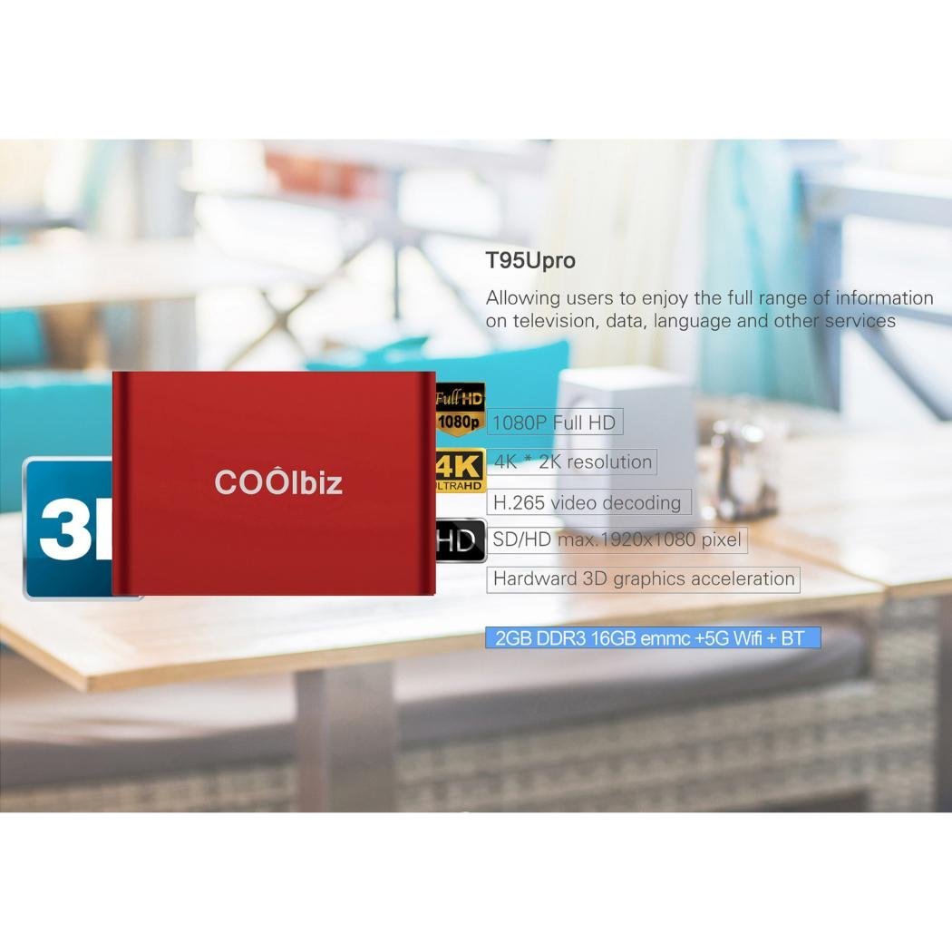Smart TV Box, EEDI Coolbiz T95U Pro Android 6.0 Internet Media ...