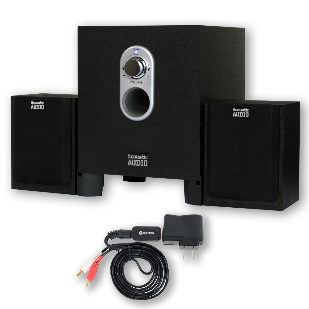 Acoustic Audio AA2101 Home 2.1 Speaker System with Bluetooth for ...