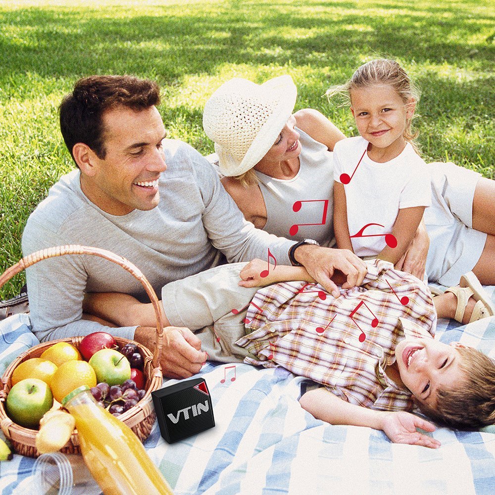 Vtin Cuber Waterproof Speakers Bluetooth 4.0 Speakers with 5W Audio ...