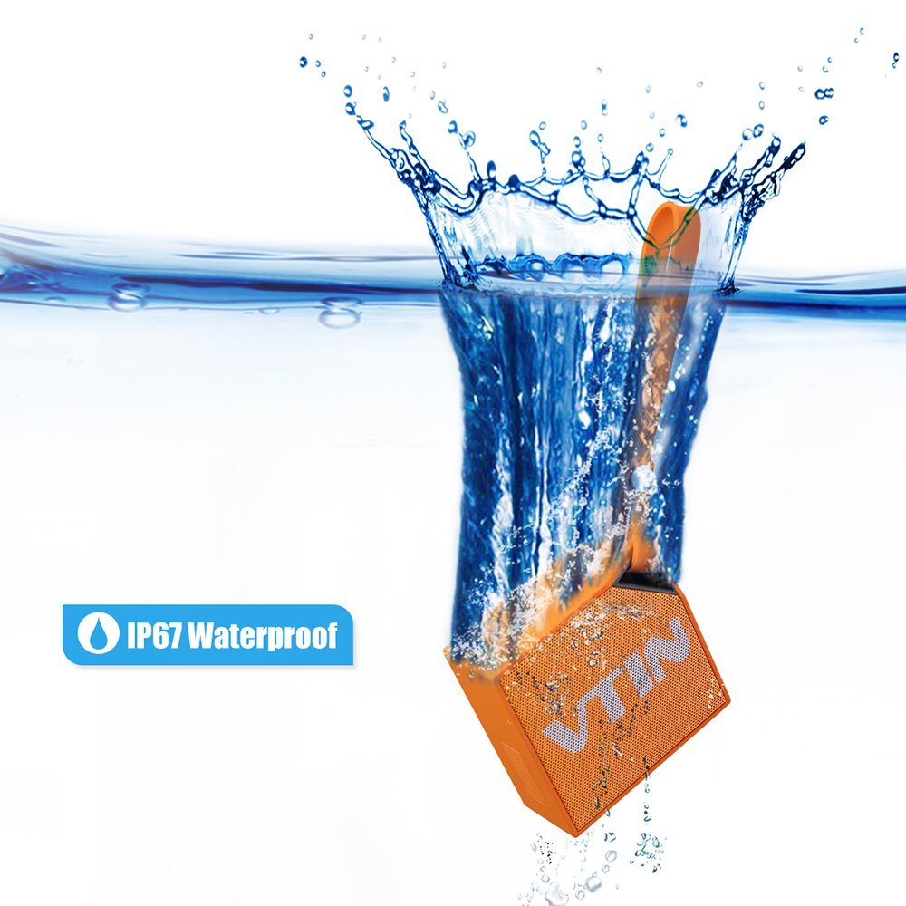 Vtin Cuber Waterproof Speakers Bluetooth 4.0 Speakers with 5W Audio ...