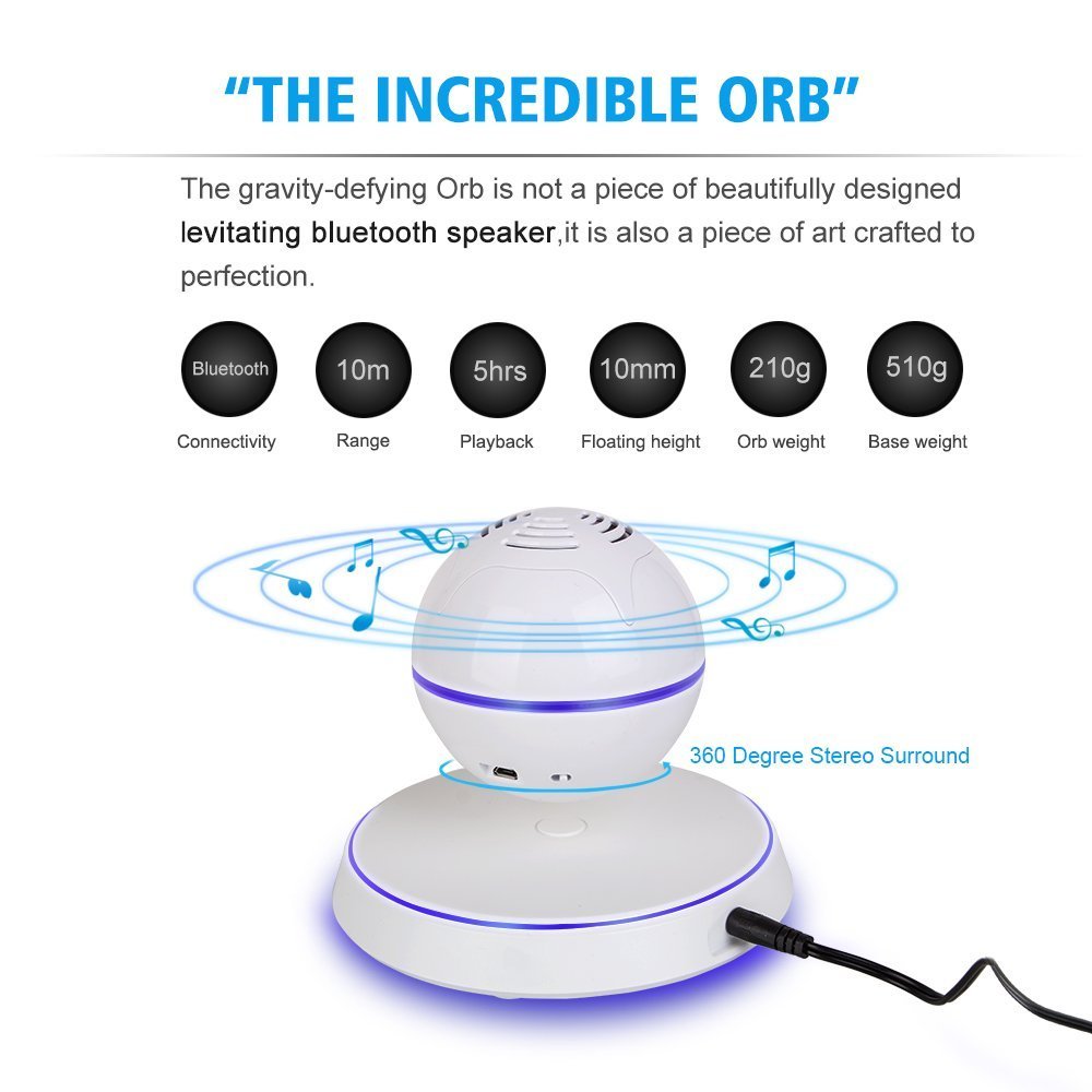 Wireless Music Speakers UPPEL Portable Levitating Floating Bluetooth4.0 Speaker Levitation ...