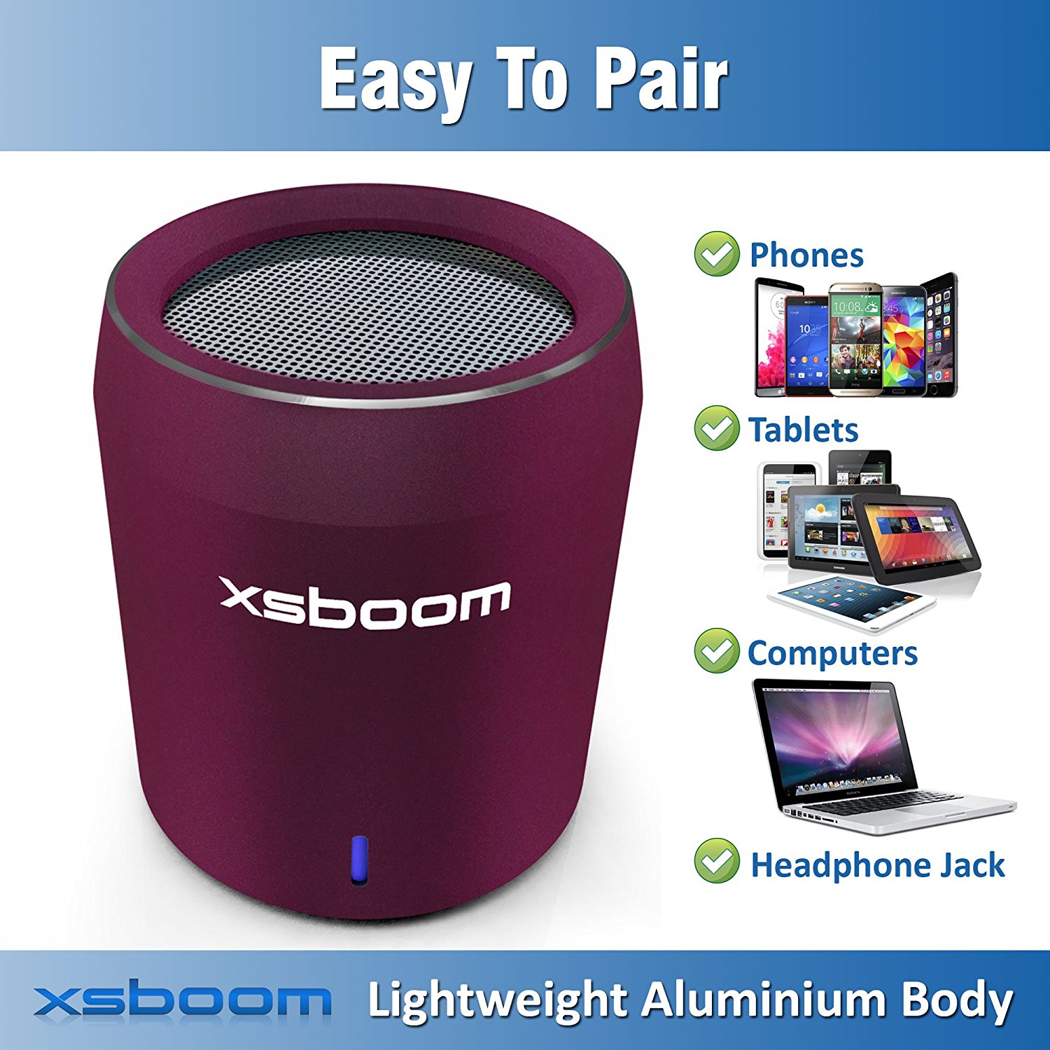 XSBOOM Mini Bluetooth Speaker for Apple iPad iPhone iPod MP3 | Best ...