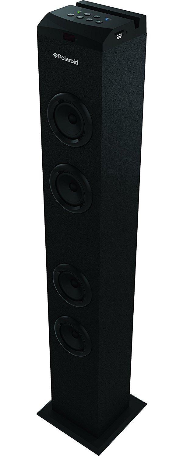 Polaroid Bluetooth Tower Speaker Stereo Sound System with Built in Dock ...
