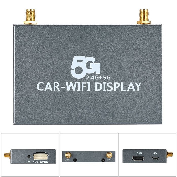 Asun PVT 898 5G / 2.4G Car WiFi Display Airplay Mirroring Miracast DLNA ...