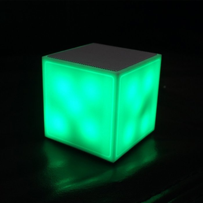 FIRST Cube Music Flash Bluetooth Speaker Stereo Surround Sound ...
