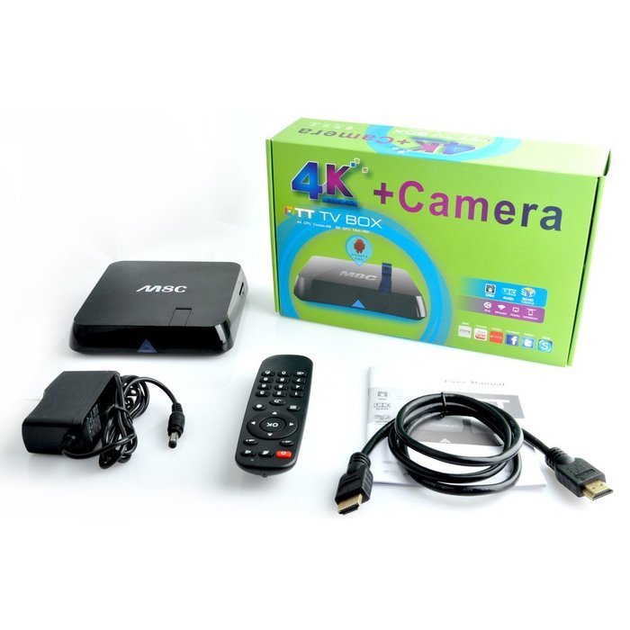 Green House-NEW Mini 4K Andorid 4.4 TV Box M8C 5.0 MP Webcamera N3 free ...