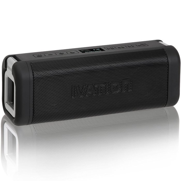 Portable Waterproof Bluetooth Speakers w/ FM Radio & LCD Display, IPX7 ...