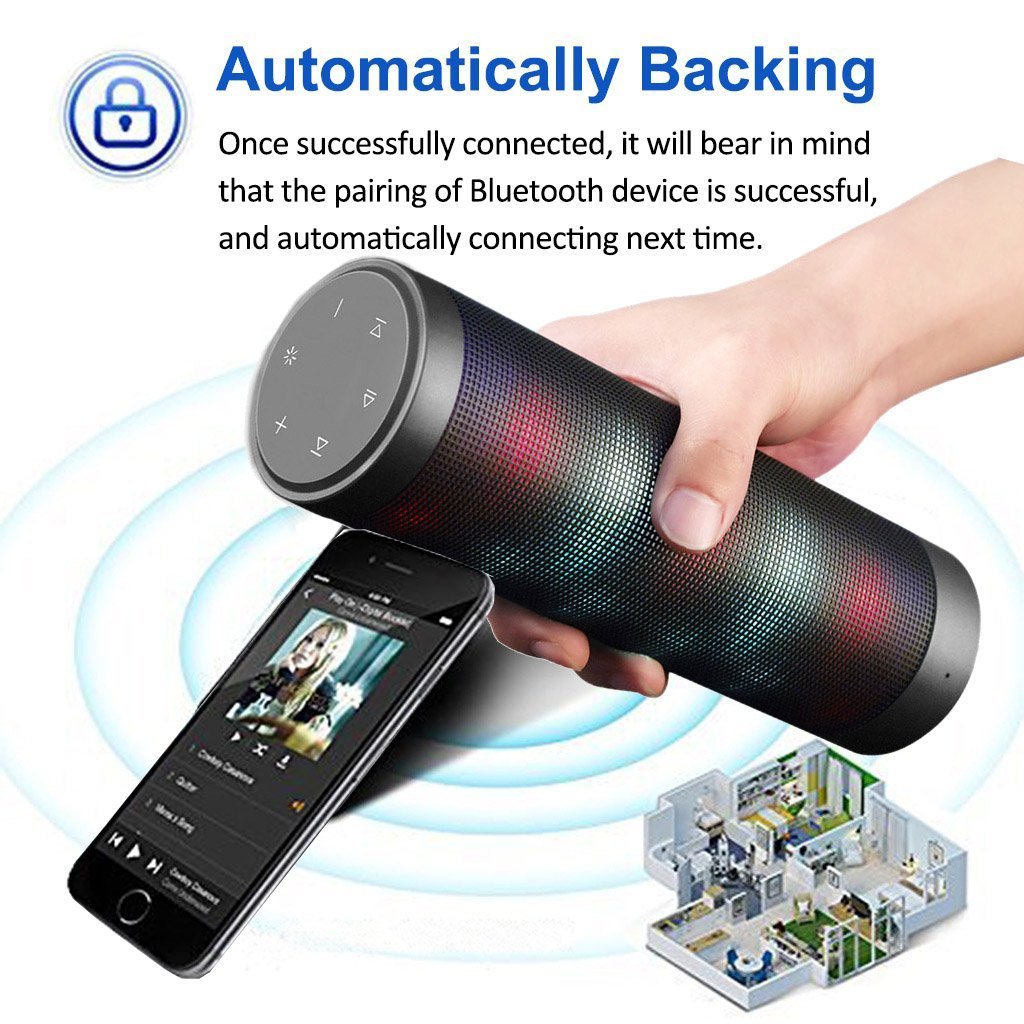 [UPGRADED] Portable Bluetooth Light Speakers - LUOOV Hi-Fi Portable ...