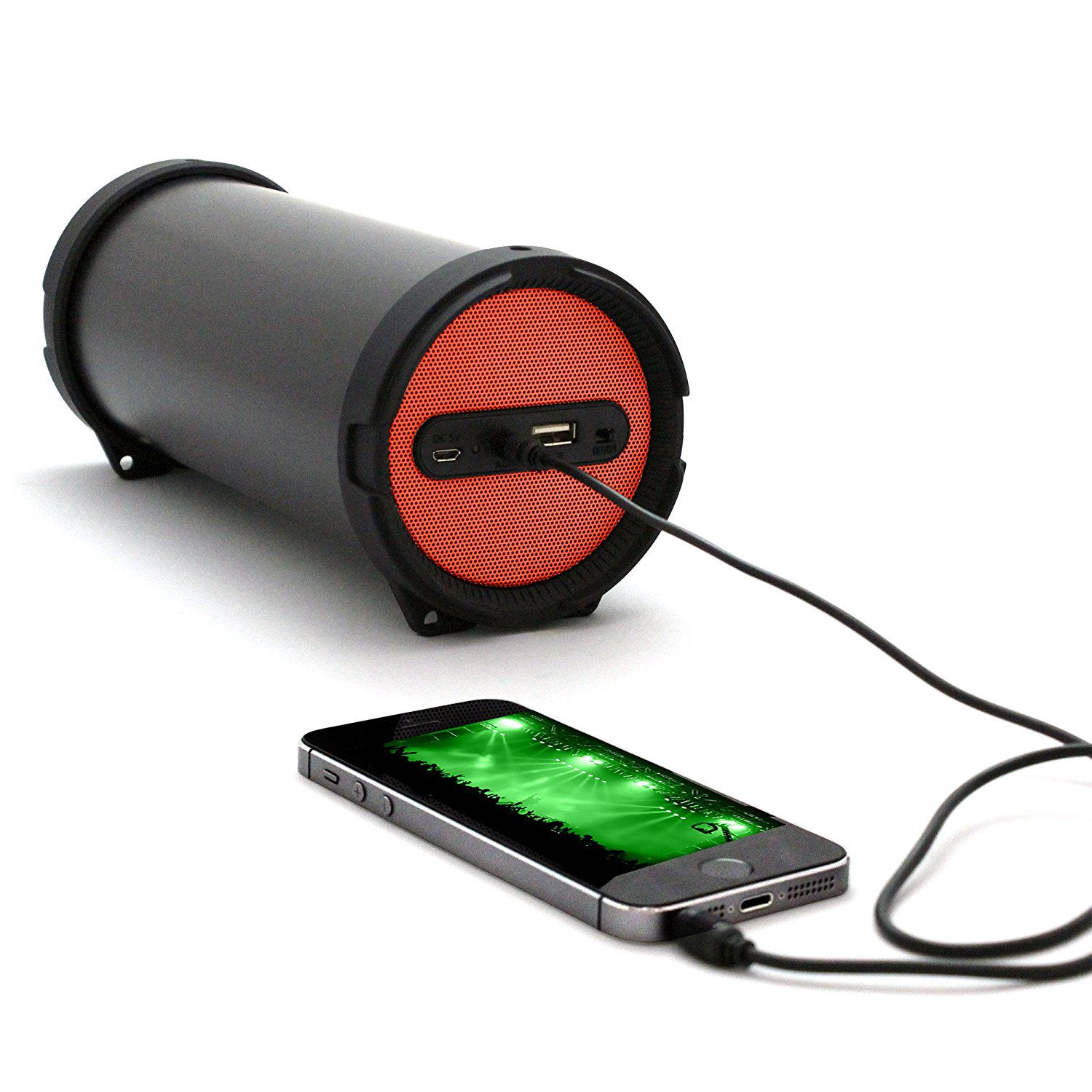 Tyler Portable Wireless Bluetooth Speaker TWS402-RD, Indoor/Outdoor 2.1 ...