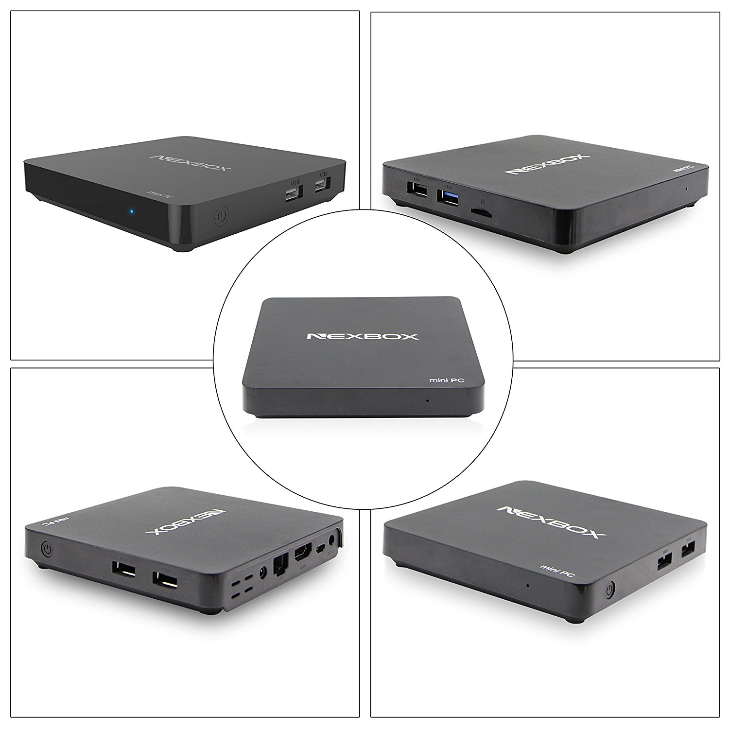 KOLOF NEXBOX T10 Wnidows 10 OS Mini TV BOX INTEL Z8300 CPU Quad Core 2G ...
