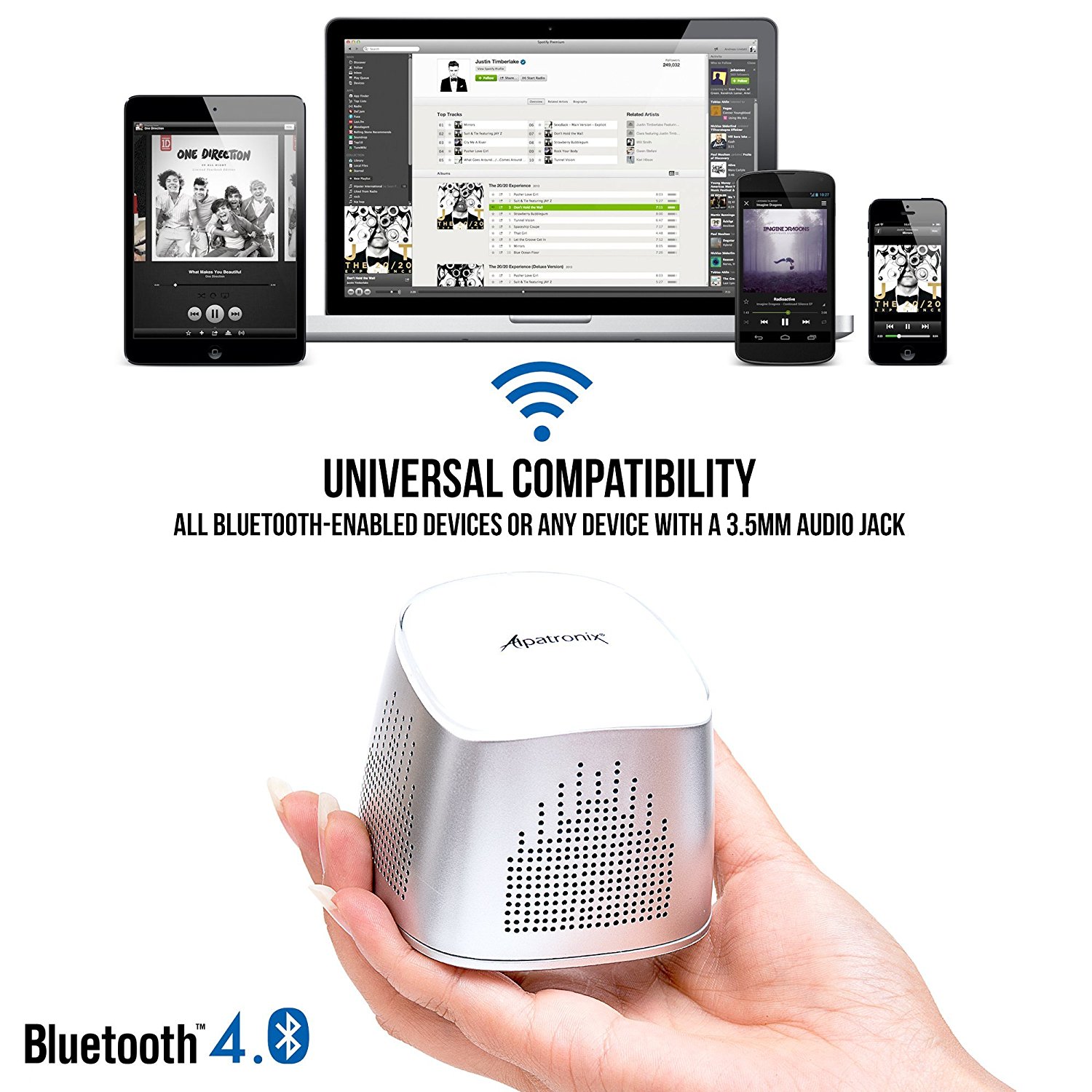 Bluetooth Speaker, Alpatronix AX310 Ultra-Portable Mini Bluetooth ...