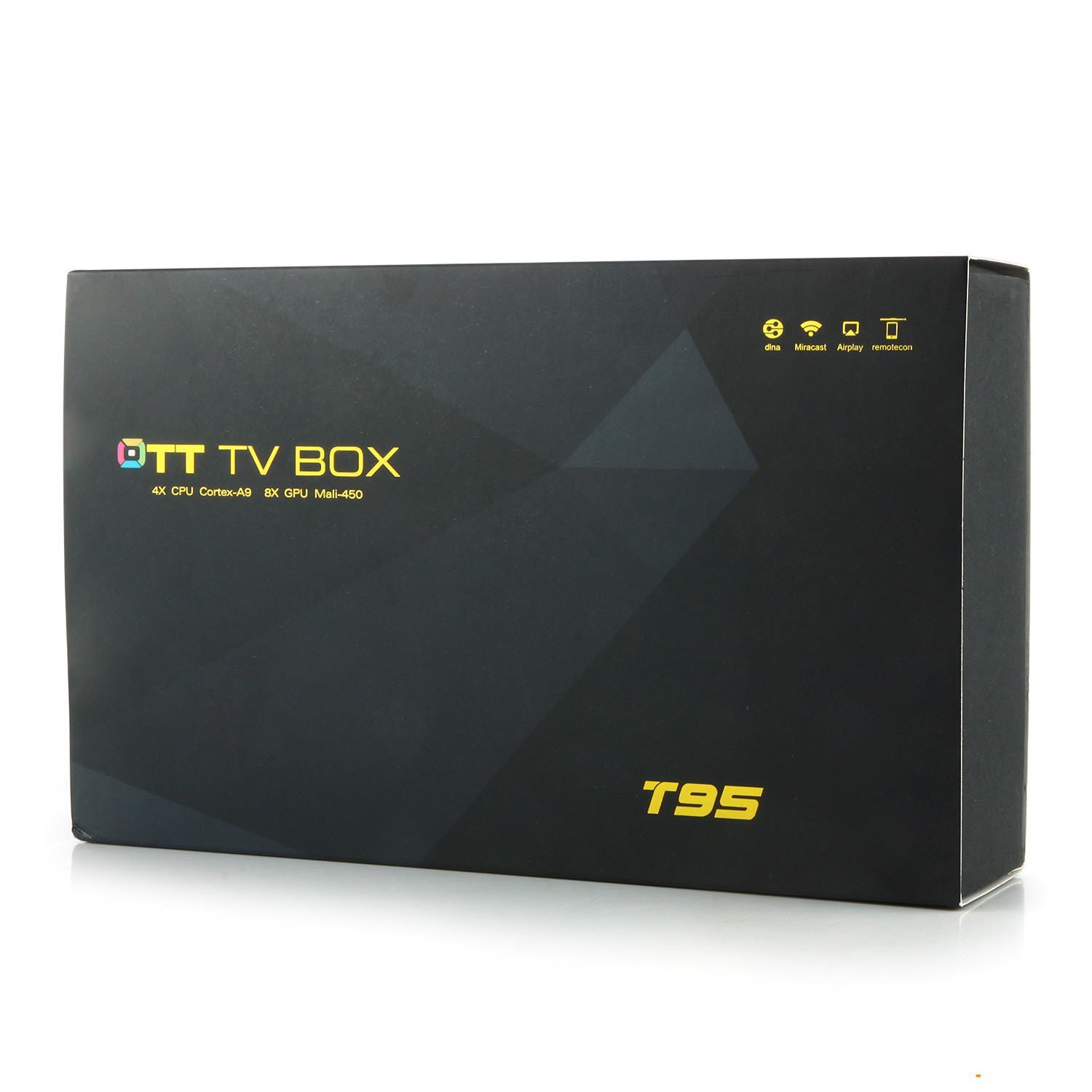 T95 TV Box Amlogic S905 Quad Core FHD 1080P Android 5.1 1GB 8GB Black ...