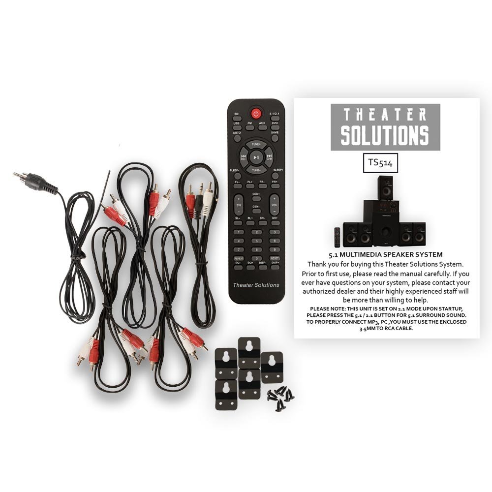 Theater Solutions TS514 5 1 Surround Sound Home Entertainment System N2
