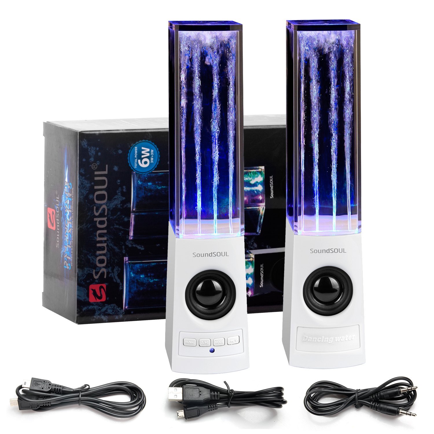 SoundSOUL Bluetooth Dancing Water Speakers LED Speakers Wireless Water ...