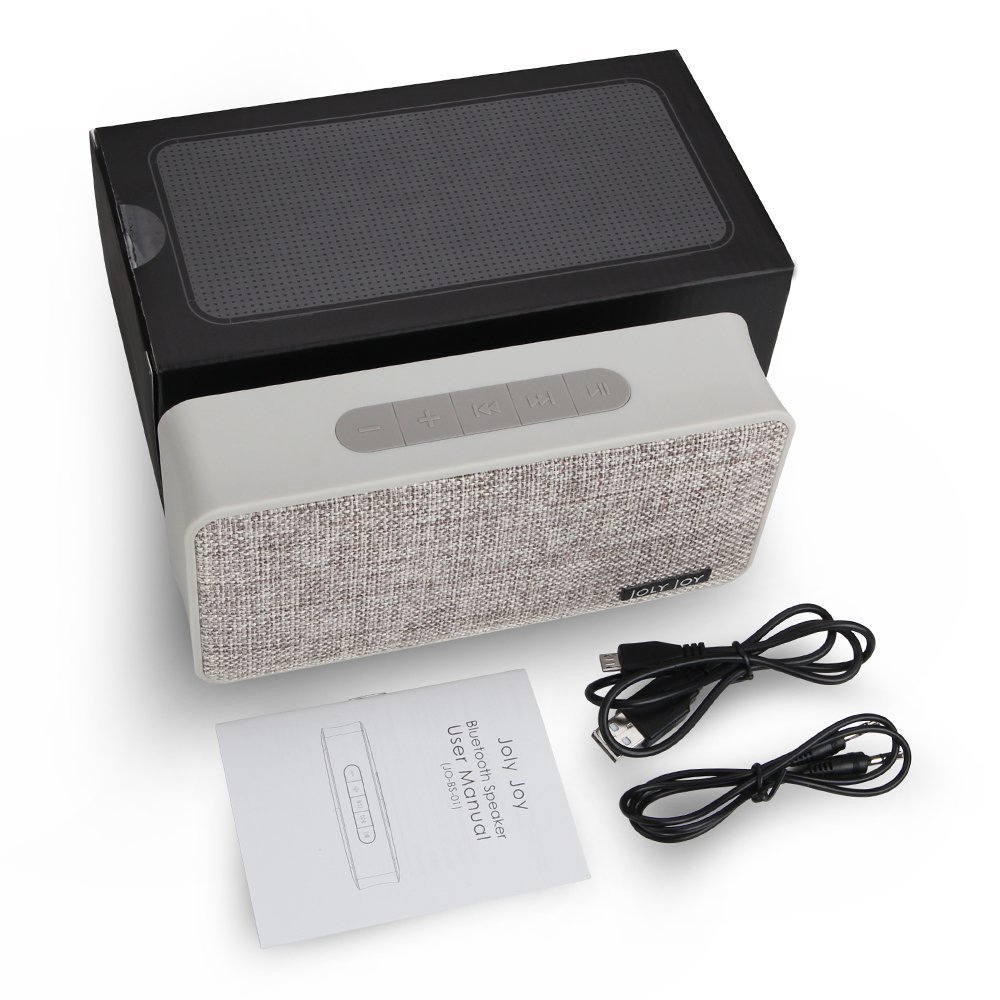 Fabric Bluetooth Speaker, Joly Joy Bluetooth 4.1 Wireless Speaker for ...