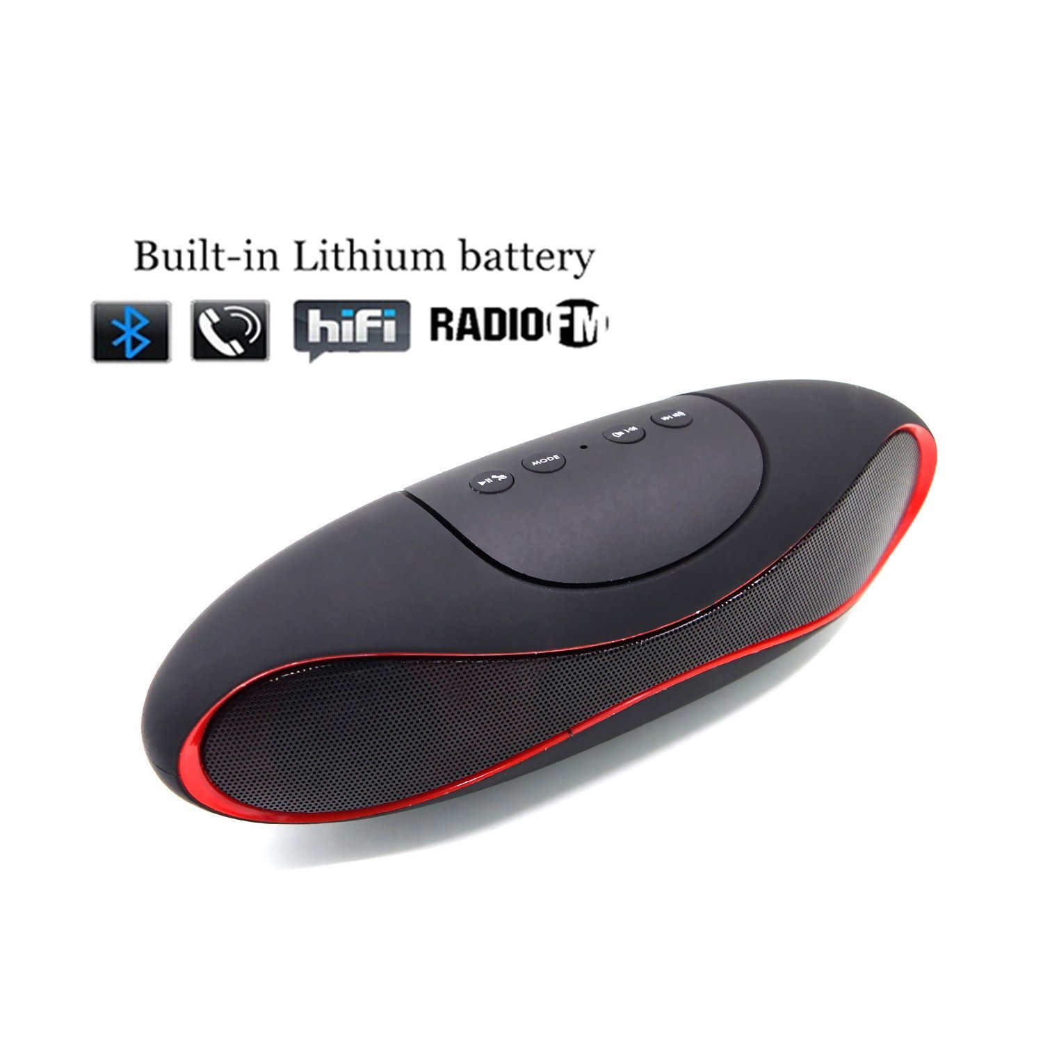 JS-BASE Bluetooth 3.0 Speaker with NFC, Wireless Portable Stereo Sound Speaker with Microphone ...