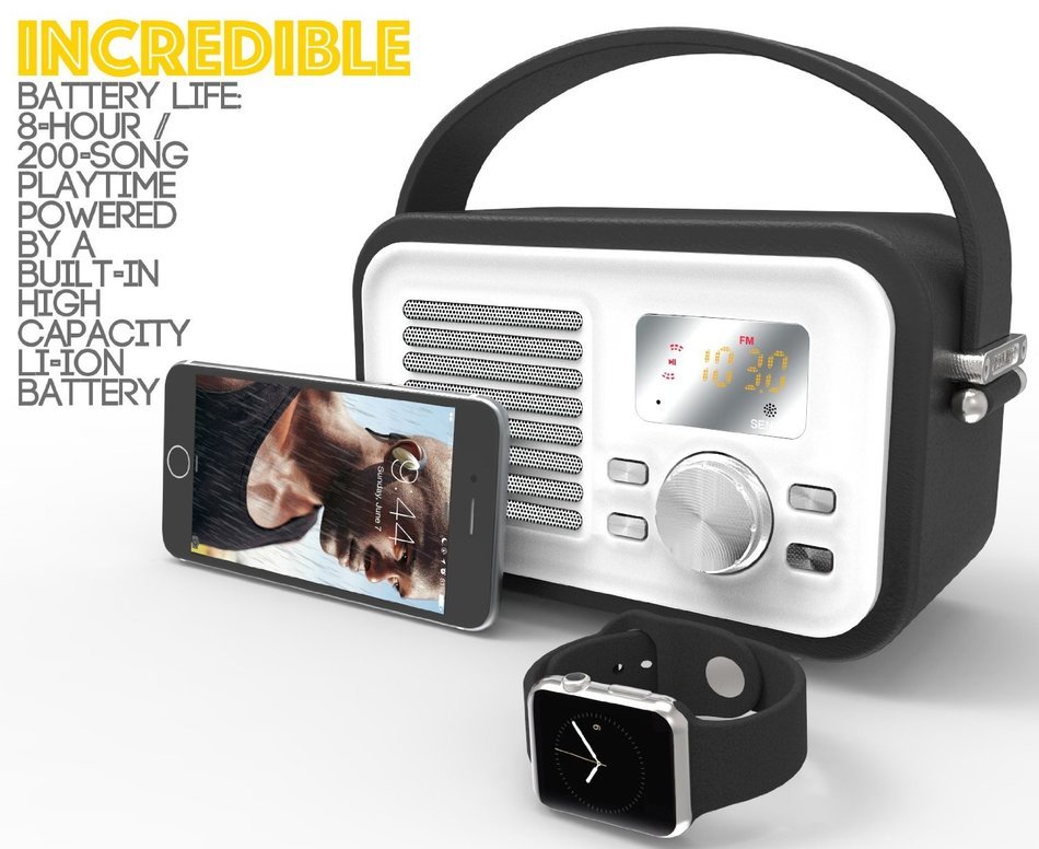 Bluetooth Speaker, HotNCold vintage Surround Sound outdoor wireless ...