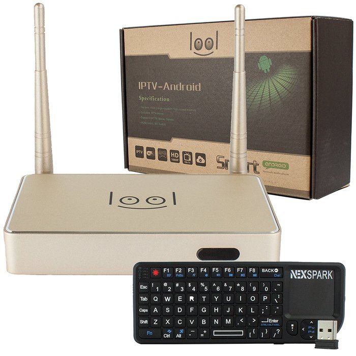 Loolbox Arabic (Gold) IPTV Box + NEXspark Mira Ultra Mini Wireless ...