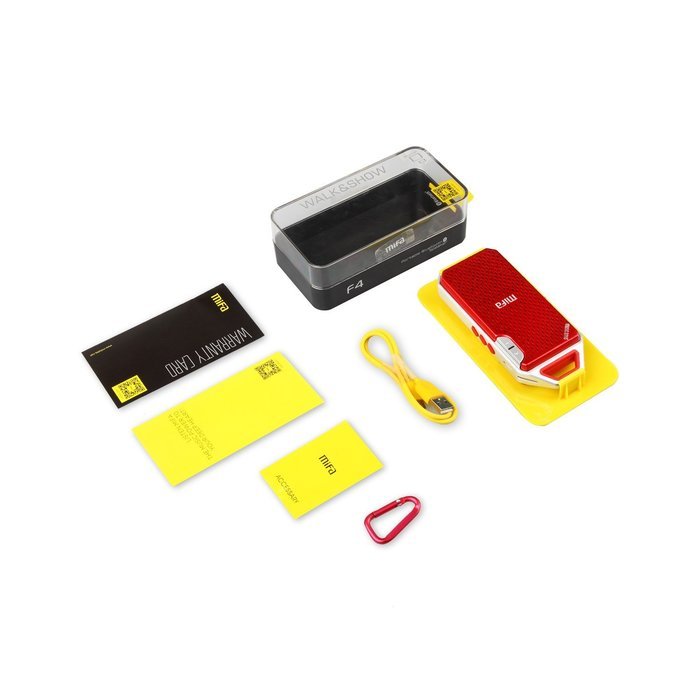 MIFA F4 Ultra-light Wireless Bluetooth Speaker Red,With Mic,Micro SD ...
