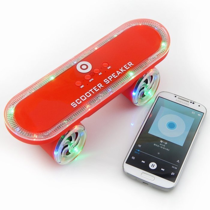 WONFAST Scooter Bluetooth Wireless Speaker with Led Light,Skateboard ...