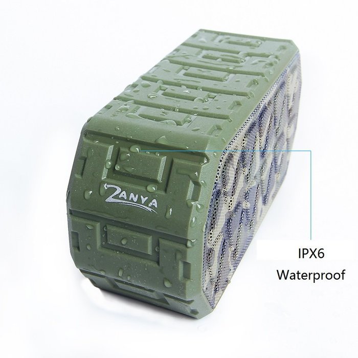 ZANYA Outdoor Speakers, Best Portable IPX6 waterproof Bluetooth 4.0 ...