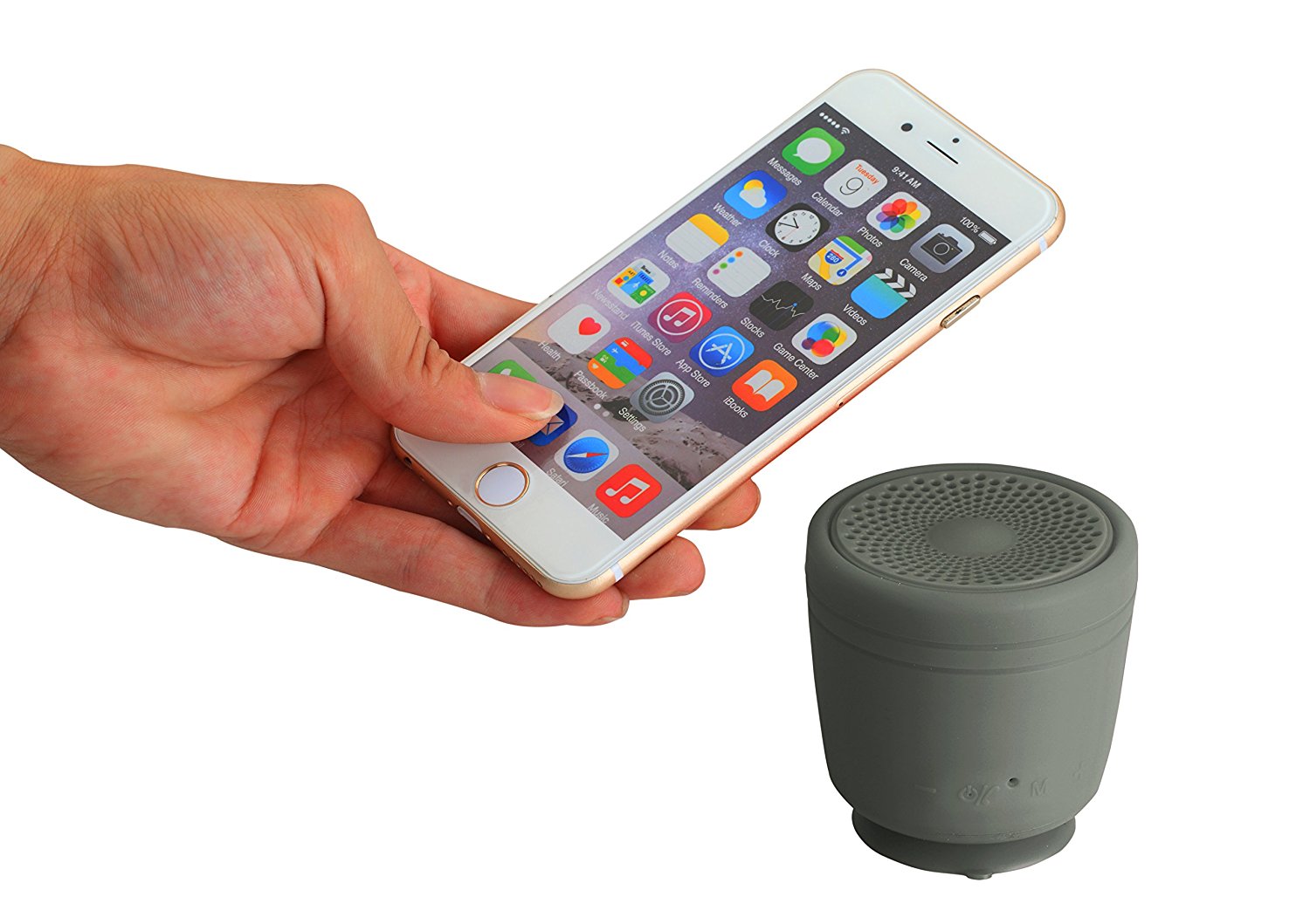 Waterproof Wireless Bluetooth Speaker - Grey - Loop, Set, Stick - the ...