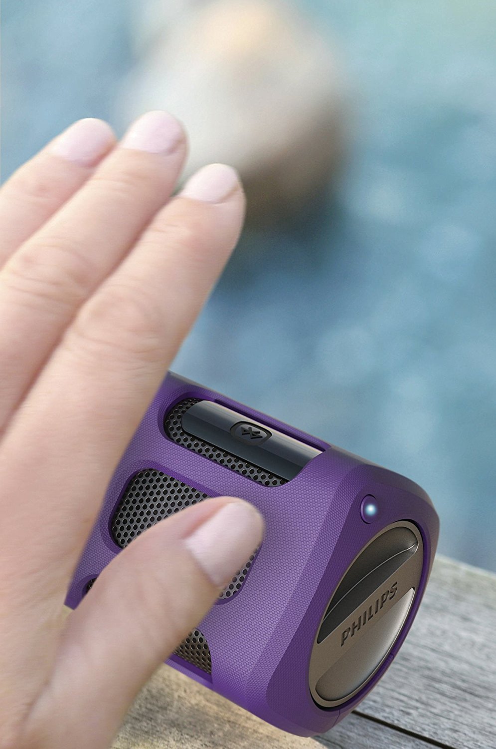 Philips Shoqbox Portable Bluetooth Speaker SB7260/37 (Purple ...