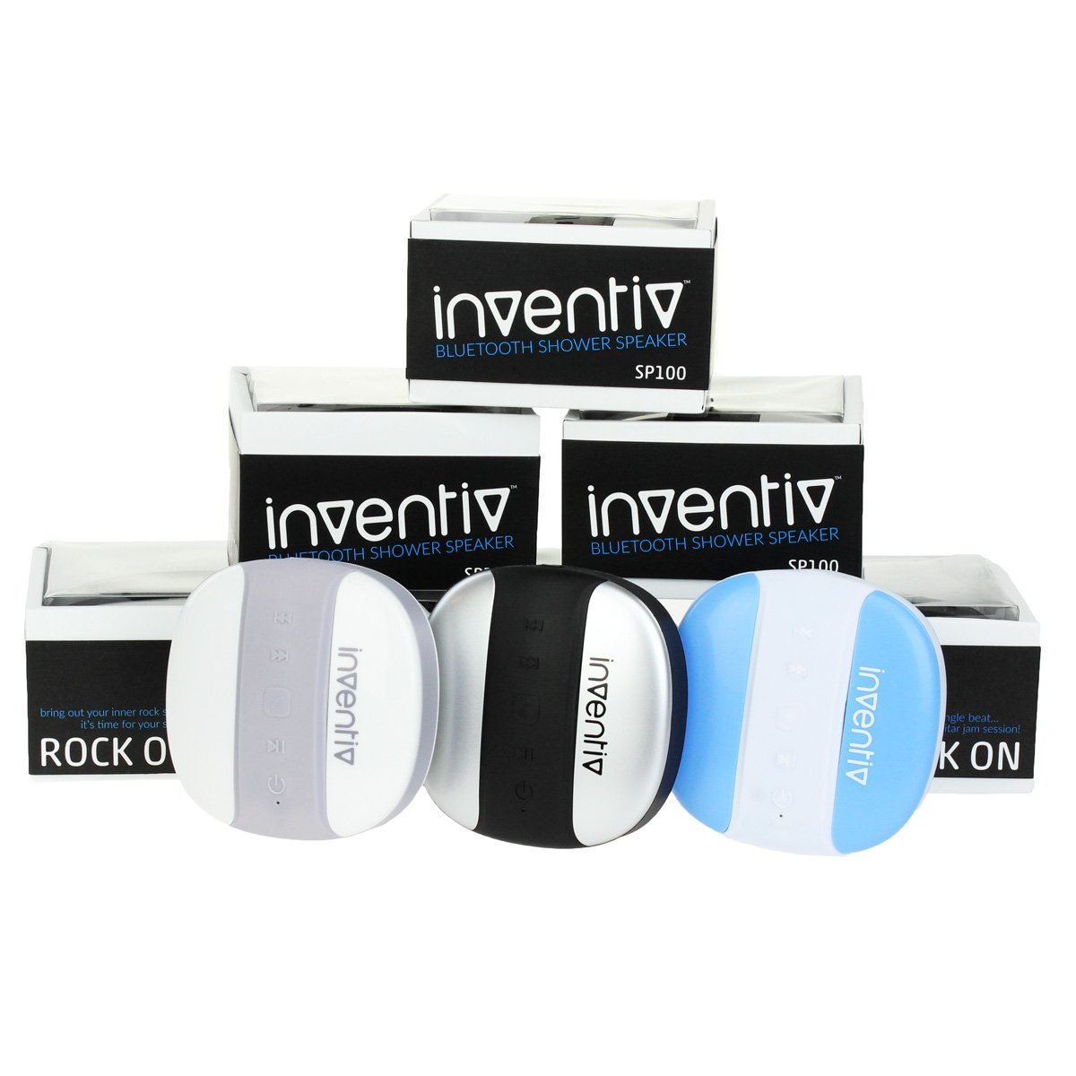 Inventiv SP100 Bluetooth Shower Speaker Waterproof Portable Wireless ...