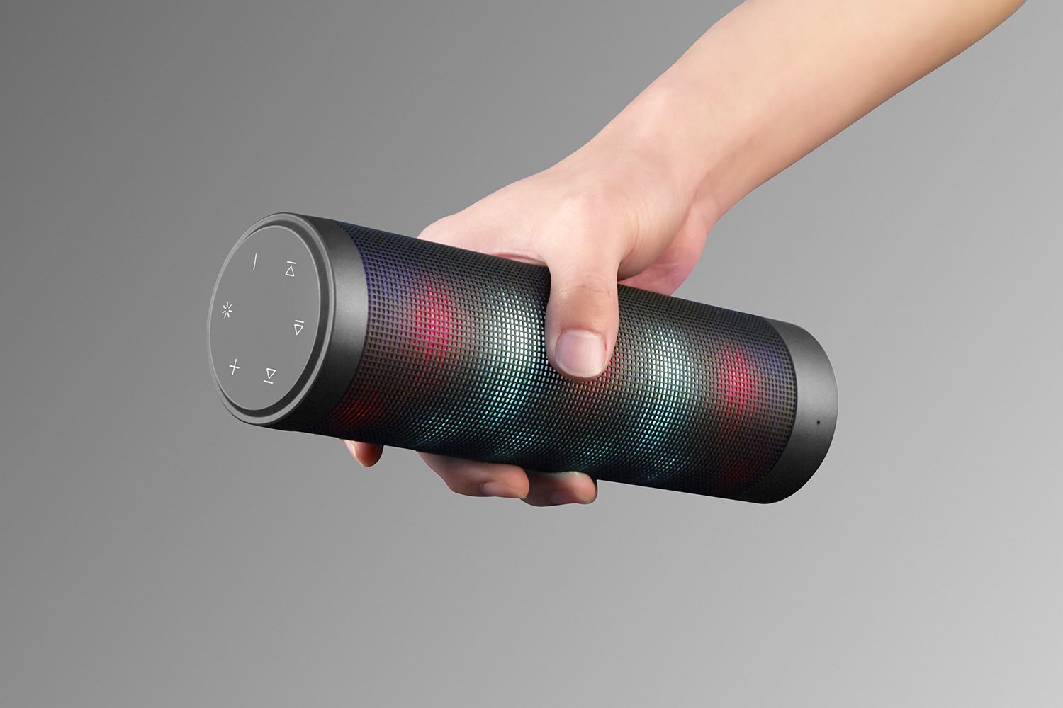 Hip-Hop Portable Speaker, Pasonomi Hi-Fi Wireless Bluetooth Speaker with Colorful LED light ...