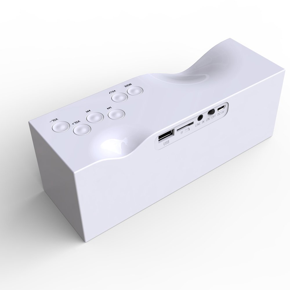 Megadream Bluetooth 3.0 Portable 5W Powerful Sound Subwoofer Hands-free ...