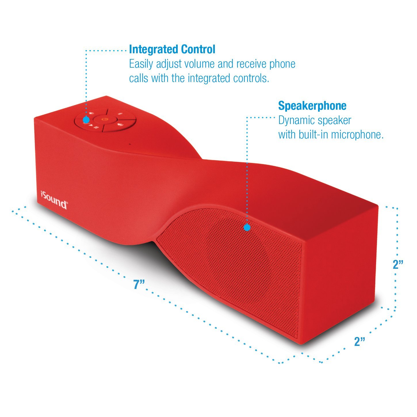 ISound Twist Bluetooth Wireless Mobile Speaker (Black) N24 free image ...